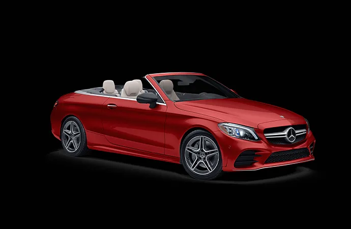 Red Mercedes Benz Convertible